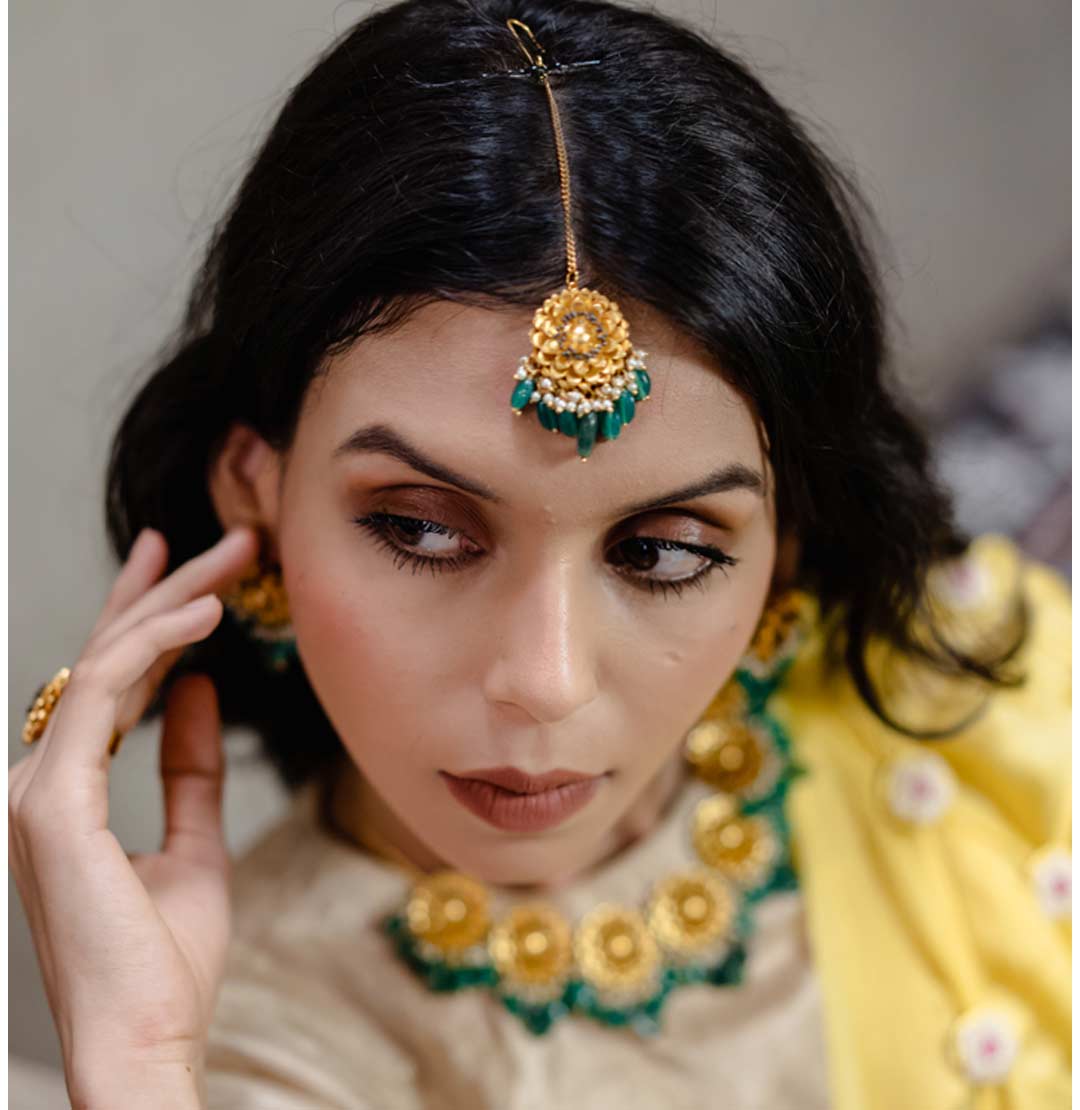 Marigold Tika - Emerald Green – Hyperbole Accessories